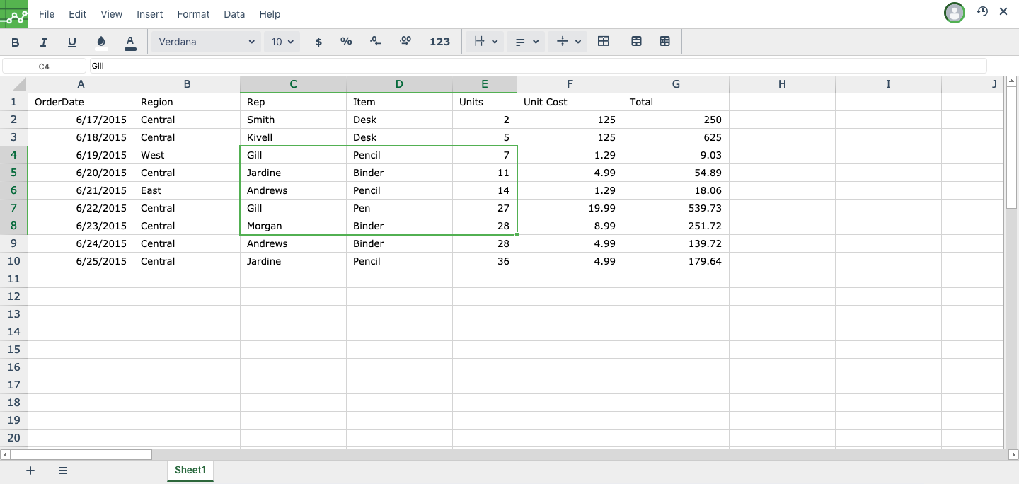 How to update borders