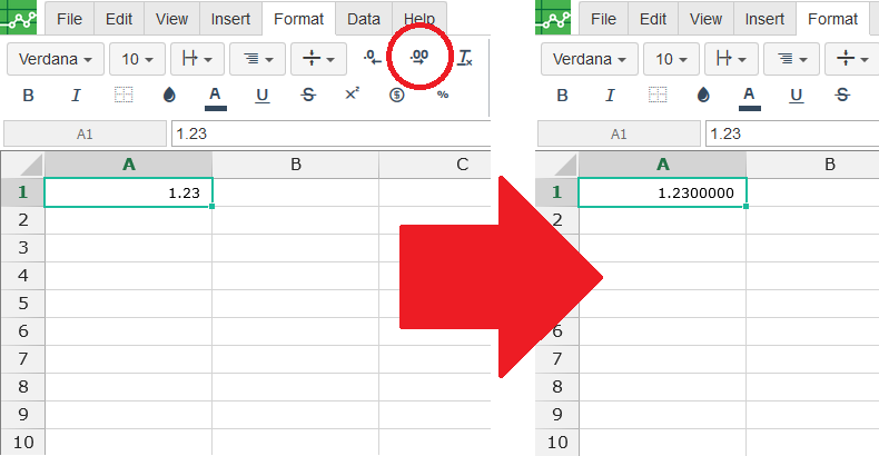 How to Increase Decimal Points
