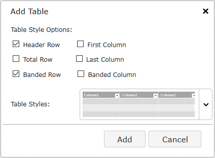 How to use inbuilt templates