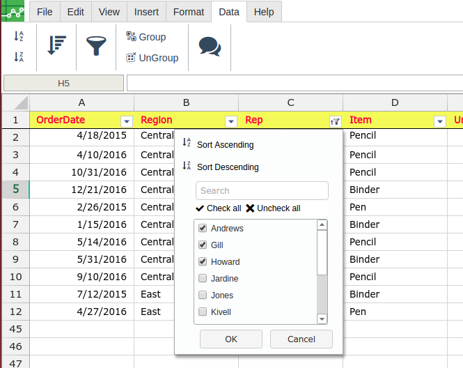 How to create a Filter