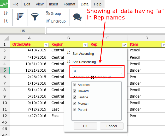 How to create a Filter